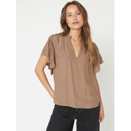 Co'Couture co'couture Bluse 'ToraCC Frill V' Damen Größe S braun