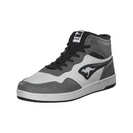Kangaroos Sneaker high 'K-Slam Two Hi 80028' Herren Gr&ouml;&szlig;e 40 grau / schwarz / wei&szlig;