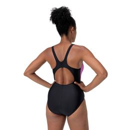 Speedo Sportbadeanzug Damen Gr&ouml;&szlig;e S orchidee / himbeer / schwarz