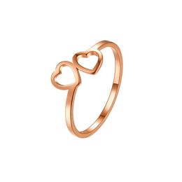 Hey Happiness Ring 'Connected Hearts' female Gold size 57