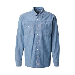 Levi's LEVI'S Hemd 'LS Auburn Worker' Herren Gr&ouml;&szlig;e M blue denim / rot / wei&szlig;