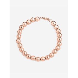 Classyandfabulous Jewelry Bracelet 'Kugelarmband 7mm 14k Gold filled/ 14k Ros&eacute;gold filled/ 925 Sterling Silber' female Gold size 18 cm
