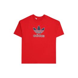 adidas originals T-Shirt 'Trefoil' Jungen Gr&ouml;&szlig;e 128 navy / rot / wei&szlig;