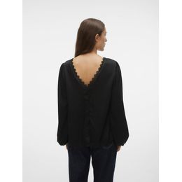 V&eacute;ro Moda VERO MODA Bluse 'ELENORA' Damen Gr&ouml;&szlig;e L schwarz