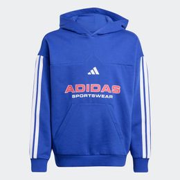 adidas Sportswear Sportsweatshirt Jungen Größe 164 kobaltblau / hellrot / weiß