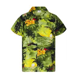 King Kameha Shirt 'Surf' male Green size 10XL