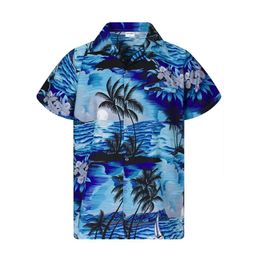 King Kameha Shirt 'Surf' male Blue size 3 XL