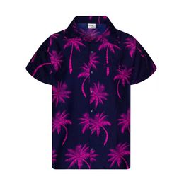 King Kameha Shirt 'Palmshadow' male Blue size L