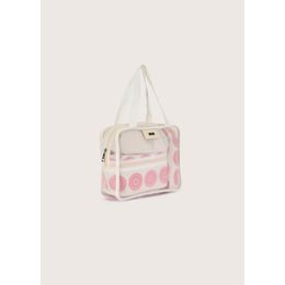 Camomilla Italia Kosmetiktasche Damen Größe One Size hellbraun / pink / offwhite