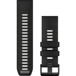 Garmin Ersatzarmband QuickFit 26mm (26 mm, Silikon), Uhrenarmband, Grau, Schwarz
