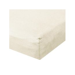 BettwarenShop Spannbettlaken Ultra-Stretch in ecru | Gr.: 90x200 cm - 100x220 cm