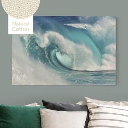 Leinwandbild Strand Tosende Wellen