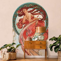 Bilderwelten Rundbogen Tapete Alfons Mucha - Vier K&uuml;nste - Der Tanz