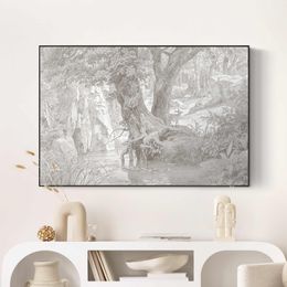 Akustik-Wechselbild Johann Wilhelm Schirmer - Waldlandschaft