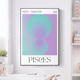 Akustik-Wechselbild Fische - Neon Poster