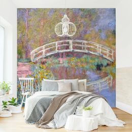 Bilderwelten Tapete - Kunst & Malerei Fototapete Claude Monet - Br&uuml;cke Monets Garten - Schlafzimmer Wohnzimmer - inkl. Kleister oder selbstklebend