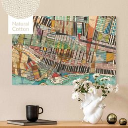Leinwandbild Stadtplan Moderne Karte von Montreal