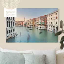 Leinwandbild Architektur & Skyline Canale Grande Blick von der Rialtobr&uuml;cke Venedig