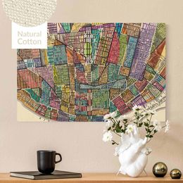 Bilderwelten Leinwandbild - Querformat Moderne Karte von St. Louis