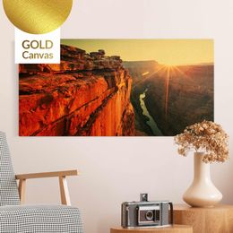 Bilderwelten Leinwandbild Sonne im Grand Canyon