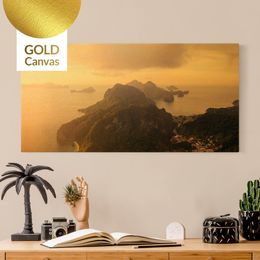 Bilderwelten Leinwandbild Atmosph&auml;rische K&uuml;stenlandschaft