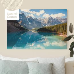 Bilderwelten Leinwandbild Kristallklarer Bergsee