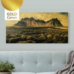 Bilderwelten Leinwandbild Berg am Meer