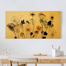 Bilderwelten Leinwandbild Warme Bl&uuml;ten