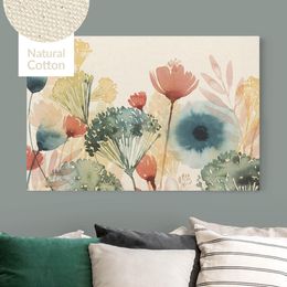 Bilderwelten Leinwandbild - Querformat Wildblumen im Sommer I