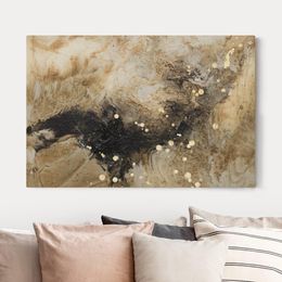 Bilderwelten Leinwandbild Goldener Treibsand I