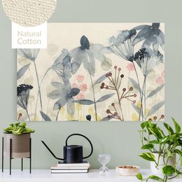Bilderwelten Leinwandbild - Querformat Wildblumen Aquarell II