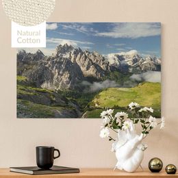 Bilderwelten Leinwandbild - Querformat Italienische Alpen