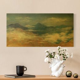 Leinwandbild Himmelhohe Berglandschaft