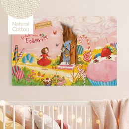 Leinwandbild Kinderzimmer Erdbeerinchen Erdbeerfee - Schlaraffenland