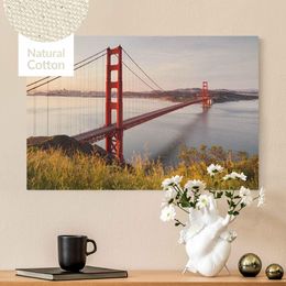 Bilderwelten Leinwandbild - Querformat Golden Gate Bridge in San Francisco