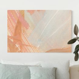 Leinwandbild Pink und Vanille I