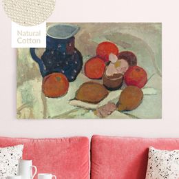 Leinwandbild Kunstdruck Paula Modersohn-Becker - Stillleben mit blauem Krug
