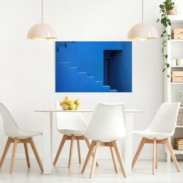 Bilderwelten Leinwandbild Blaue Architektur