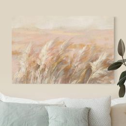 Leinwandbild Aquarell Pampasgras