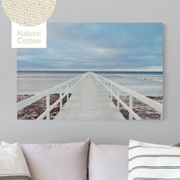Bilderwelten Leinwandbild - Querformat Br&uuml;cke in Schweden