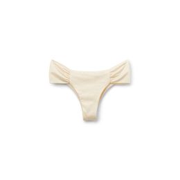 CALZEDONIA Bikini Bottoms 'Shiny Satin' female Beige size XS