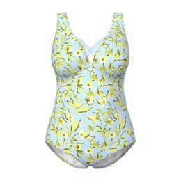Ulla Popken Swimsuit female Blue, Yellow size 58