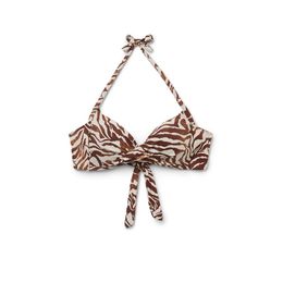 CALZEDONIA Bikini Top female Brown size 80B/75C/70D