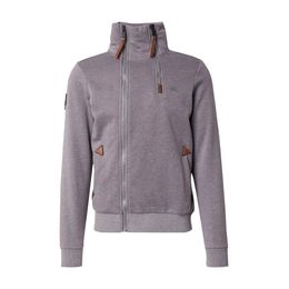 Naketano Zip-Up Hoodie male Grey size XL