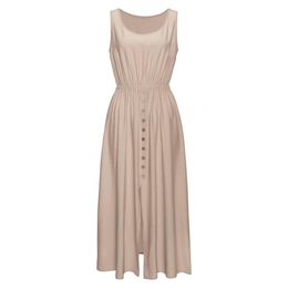Lascana Kleid Damen Gr&ouml;&szlig;e 38 sand Winterkleid