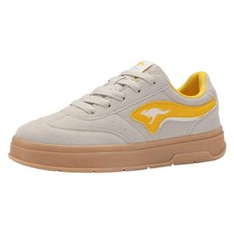 Kangaroos Sneaker Damen Gr&ouml;&szlig;e 38 kitt / goldgelb / offwhite