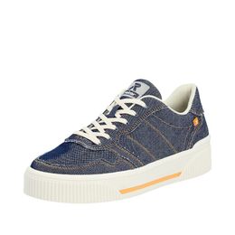 Rieker Sport Sneaker Damen Gr&ouml;&szlig;e 42 blue denim / orange / wei&szlig;