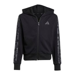 adidas Sportswear Athletic Zip-Up Hoodie girl Black size 128