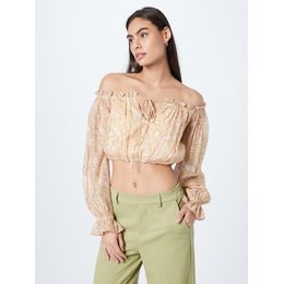Minkpink Bluse 'CATALINA' Damen Gr&ouml;&szlig;e L beige / orange / rosa