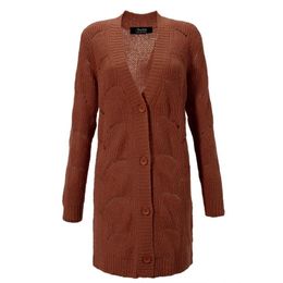 Aniston SELECTED Strickjacke Damen Gr&ouml;&szlig;e XXXL sepia